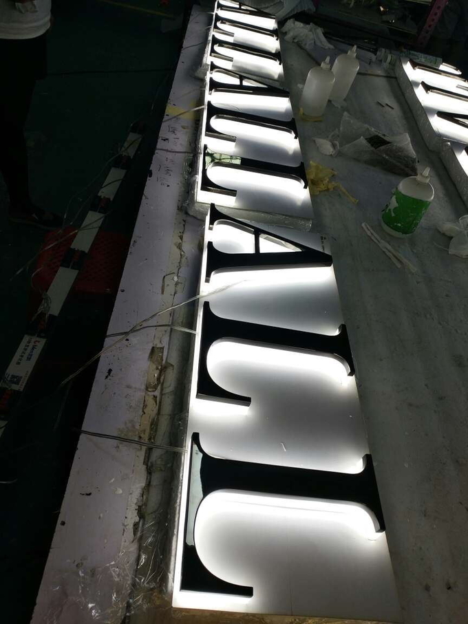 10000K Backlit Channel Letter Signs 25.4mm Depth For Business