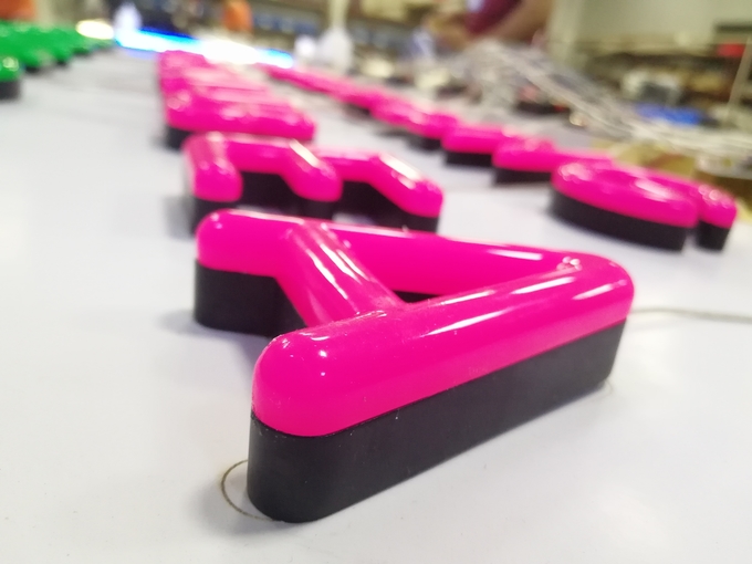 LED Faux Neon Channel Letter Signs Stainless Steel / Acrylic Material