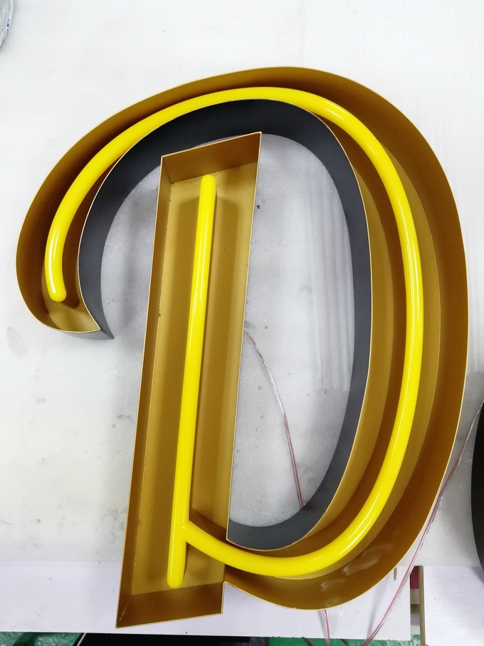 White Neon Channel Letter Signs 24.5mm Stainless Steel For Advertising