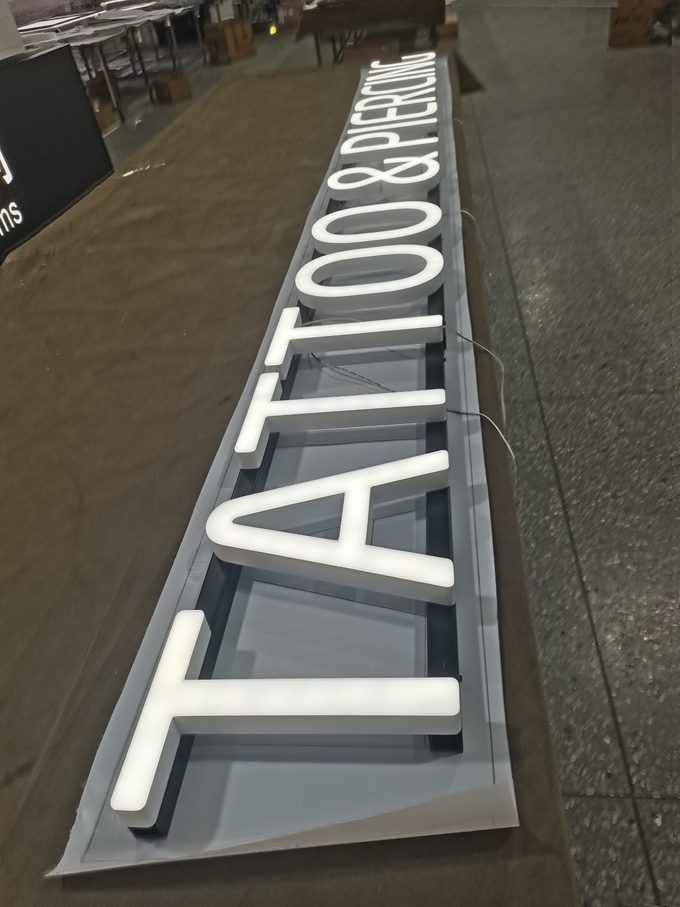 IP65 Outdoor Lighted Sign Letters , Free Standing RGB LED Letters