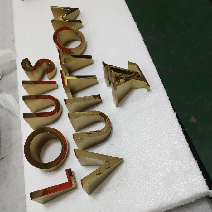 Mirror Polished Decorative Metal Letters 2mm -40mm Stainless Steel ...