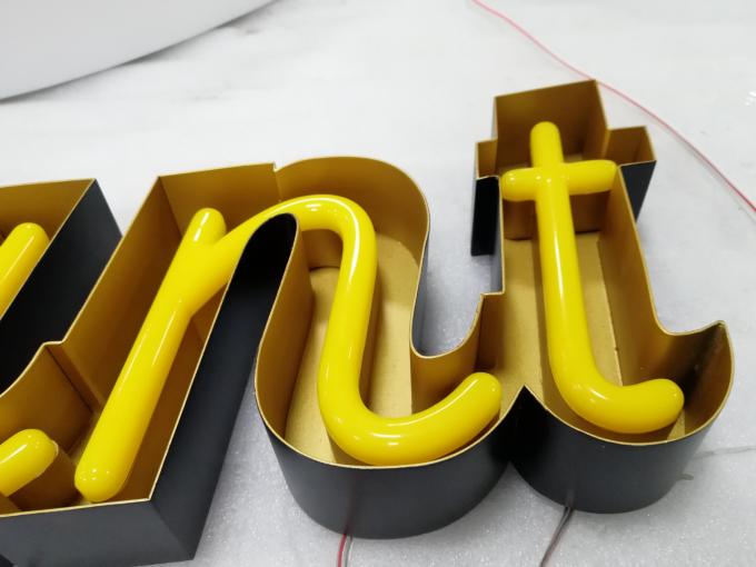 Stainless Steel Fake Neon Channel Letter Signs 25.5mm Depth