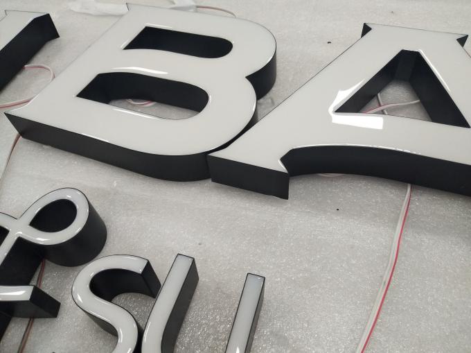 Internally Illuminated Sign , 3D Acrylic Letter Signs For Bus Stations